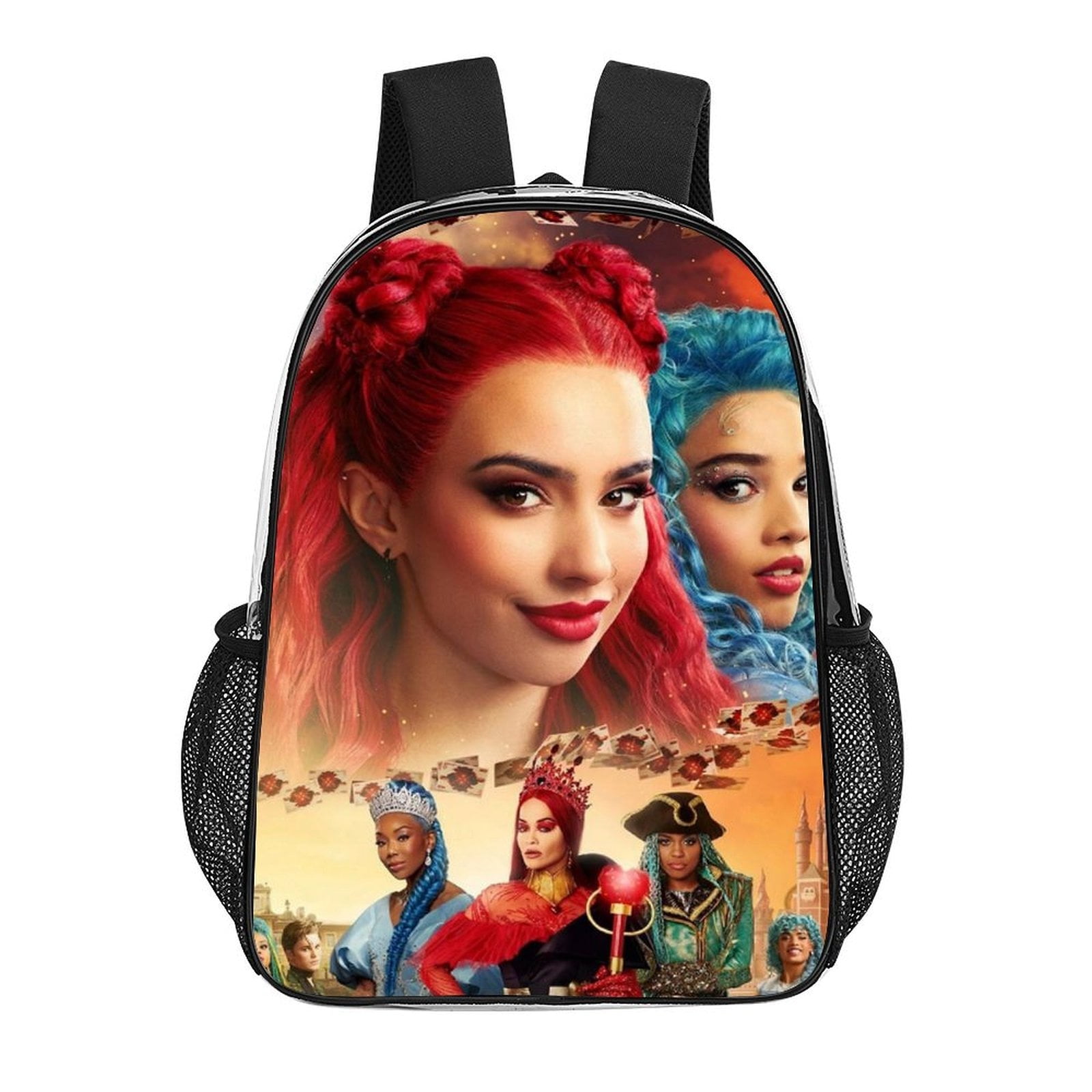 Movie Descendants The Rise of Red Clear Backpack 17 Inch Transparent ...