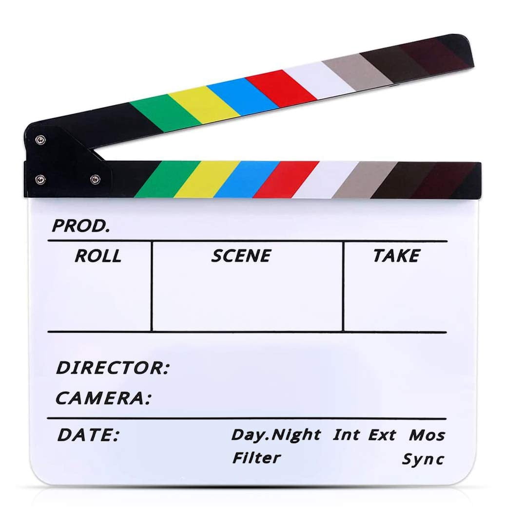 Movie Film Video Clapboard irector's Cut Action Scene Clapper Board ...