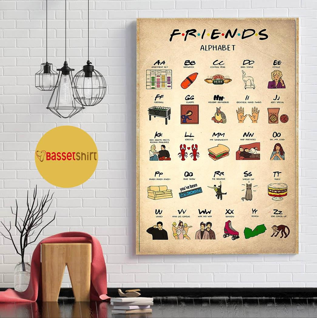 Movie Friends alphabet poster 11 x 17 Inch Poster - Walmart.com