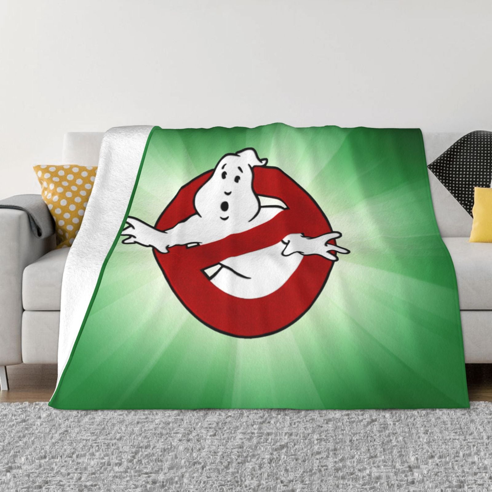 Movie Ghostbusters Logo Blankets Lightweight Soft Plush Throw Blankets ...