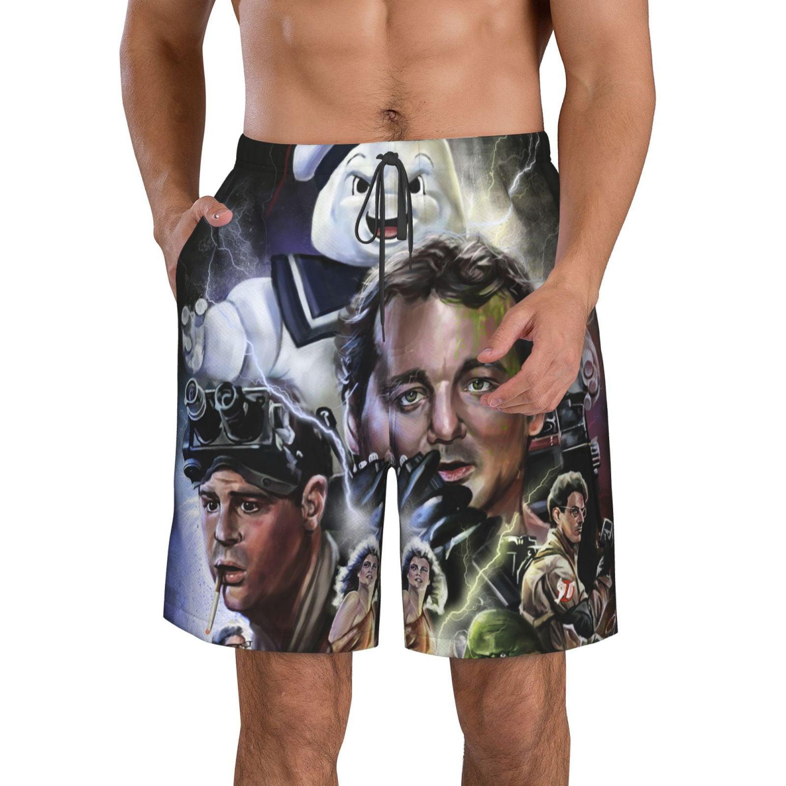 Movie Ghostbusters Men's Beach Shorts Swim Trunks Casual Quick Dry ...