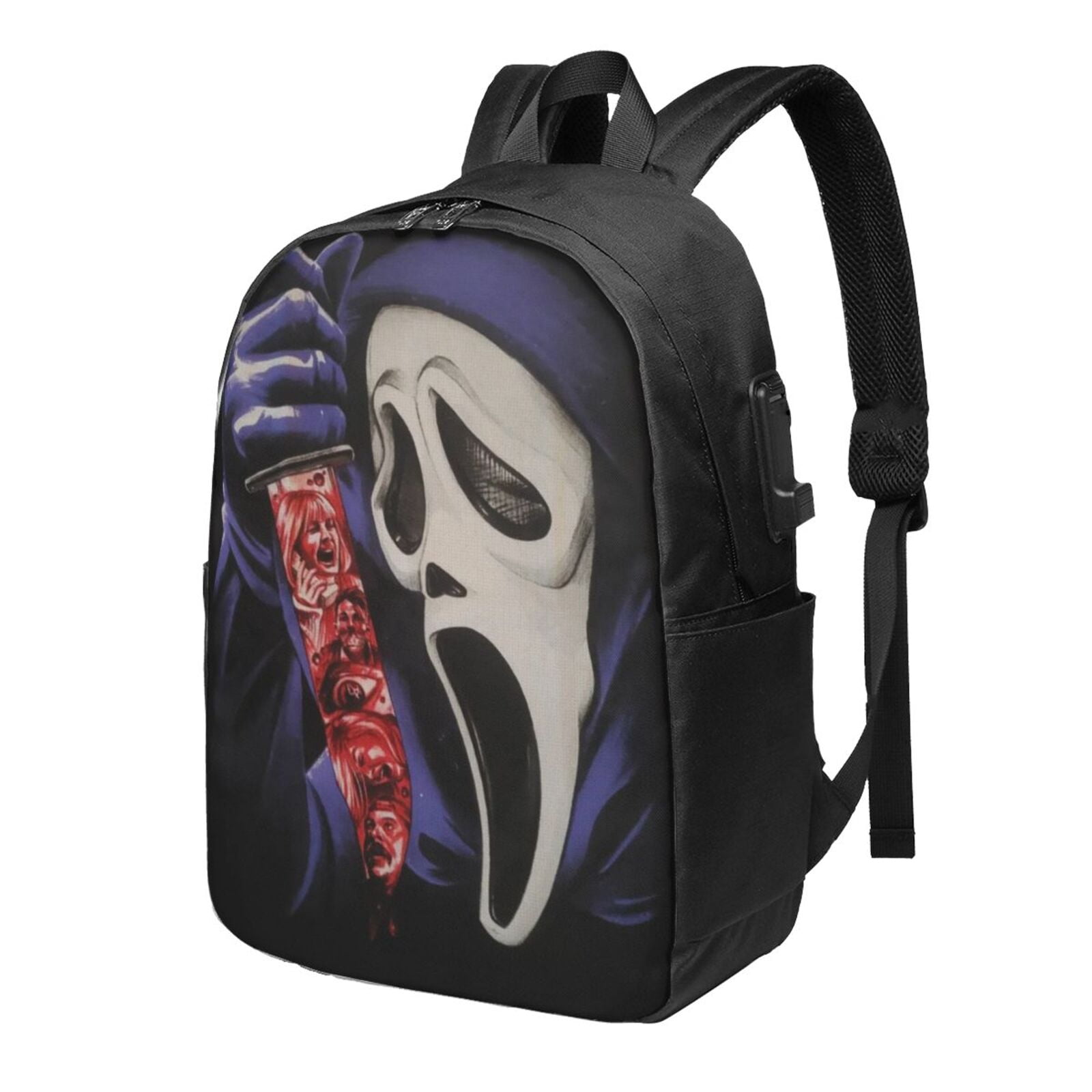 Movie Ghostface Scream Horror Backpack Lightweight Shoulders Daypack ...