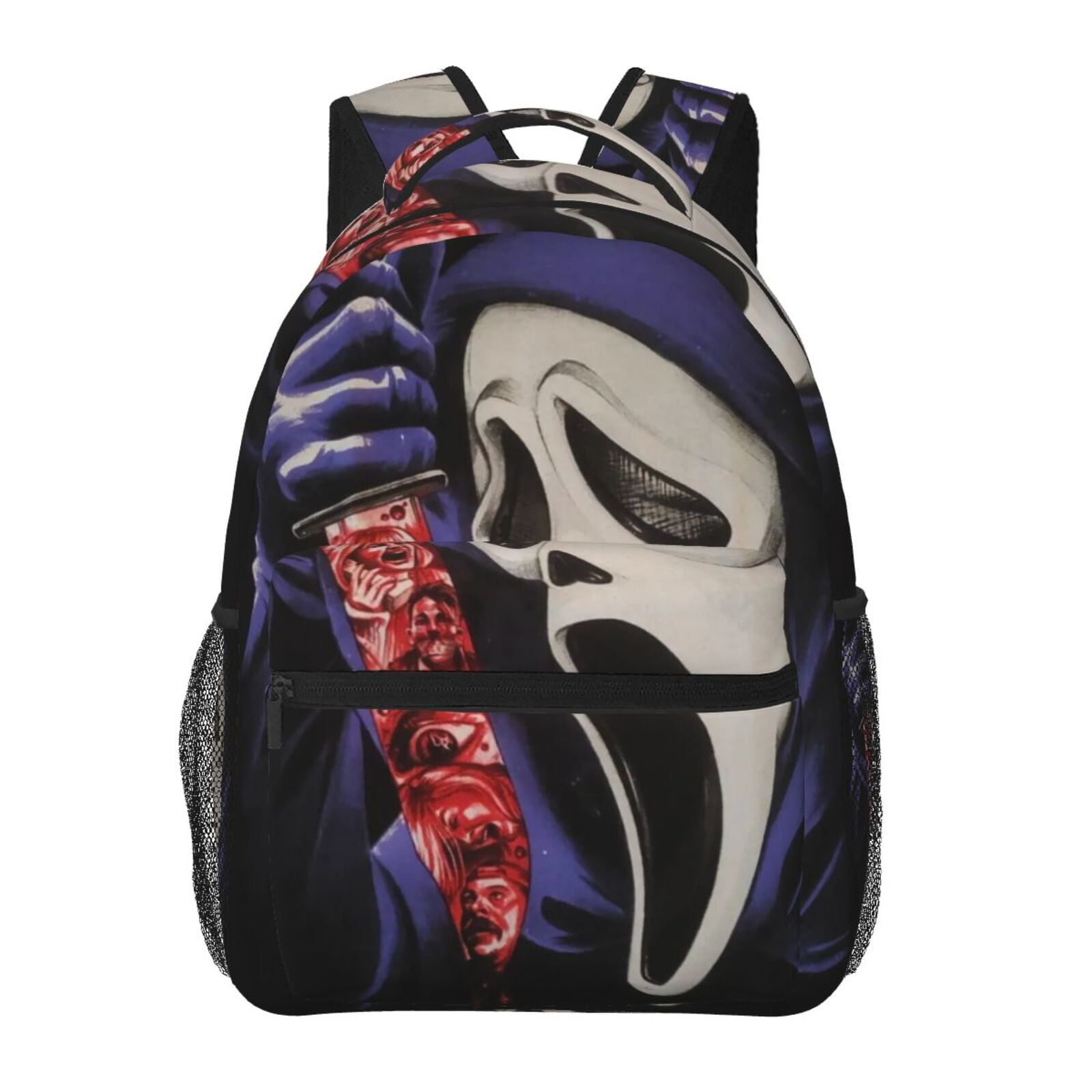 Movie Ghostface Scream Horror Casual Backpack Schoolbag Large Capacity ...