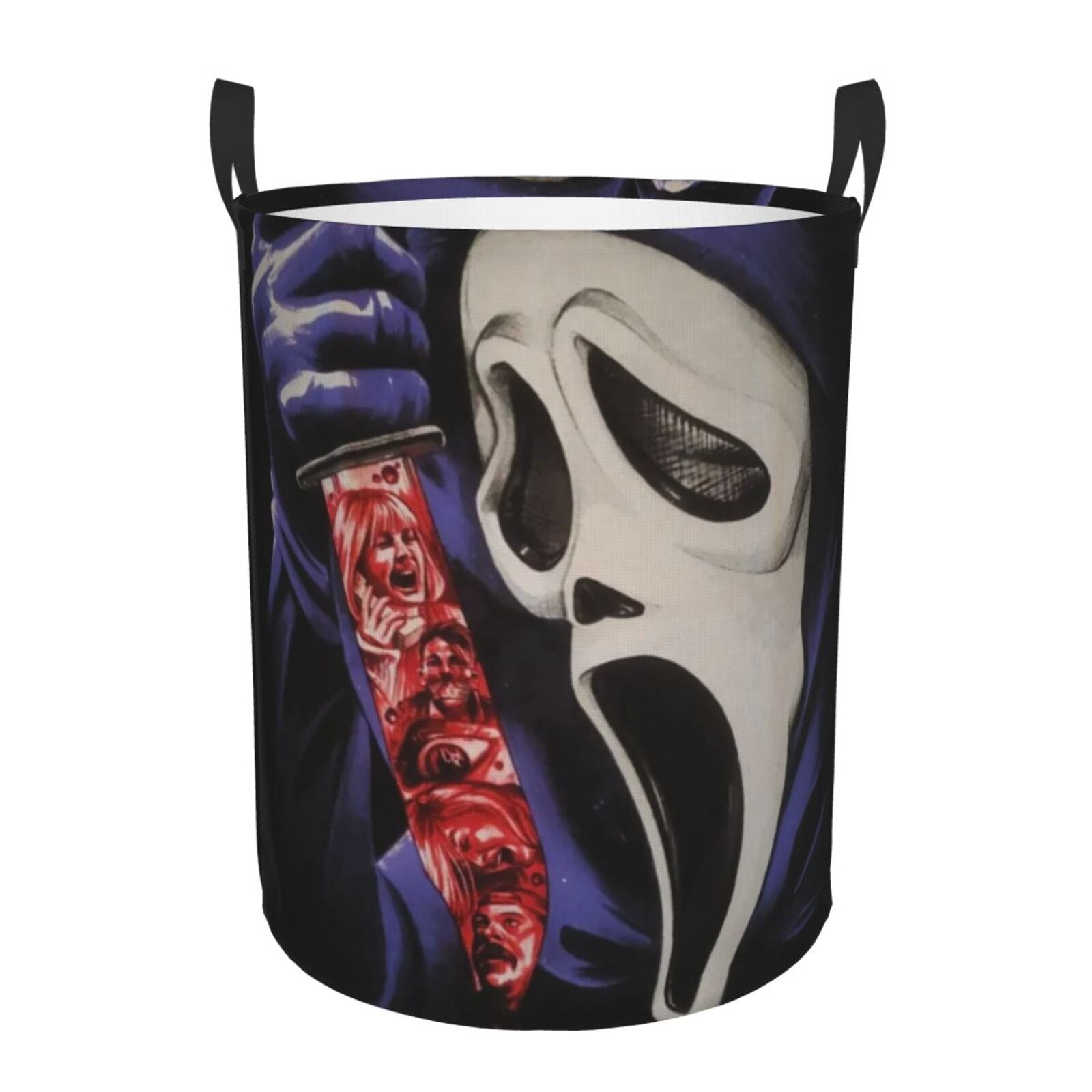 Movie Ghostface Scream Horror Circular Laundry Hamper Large Storage ...