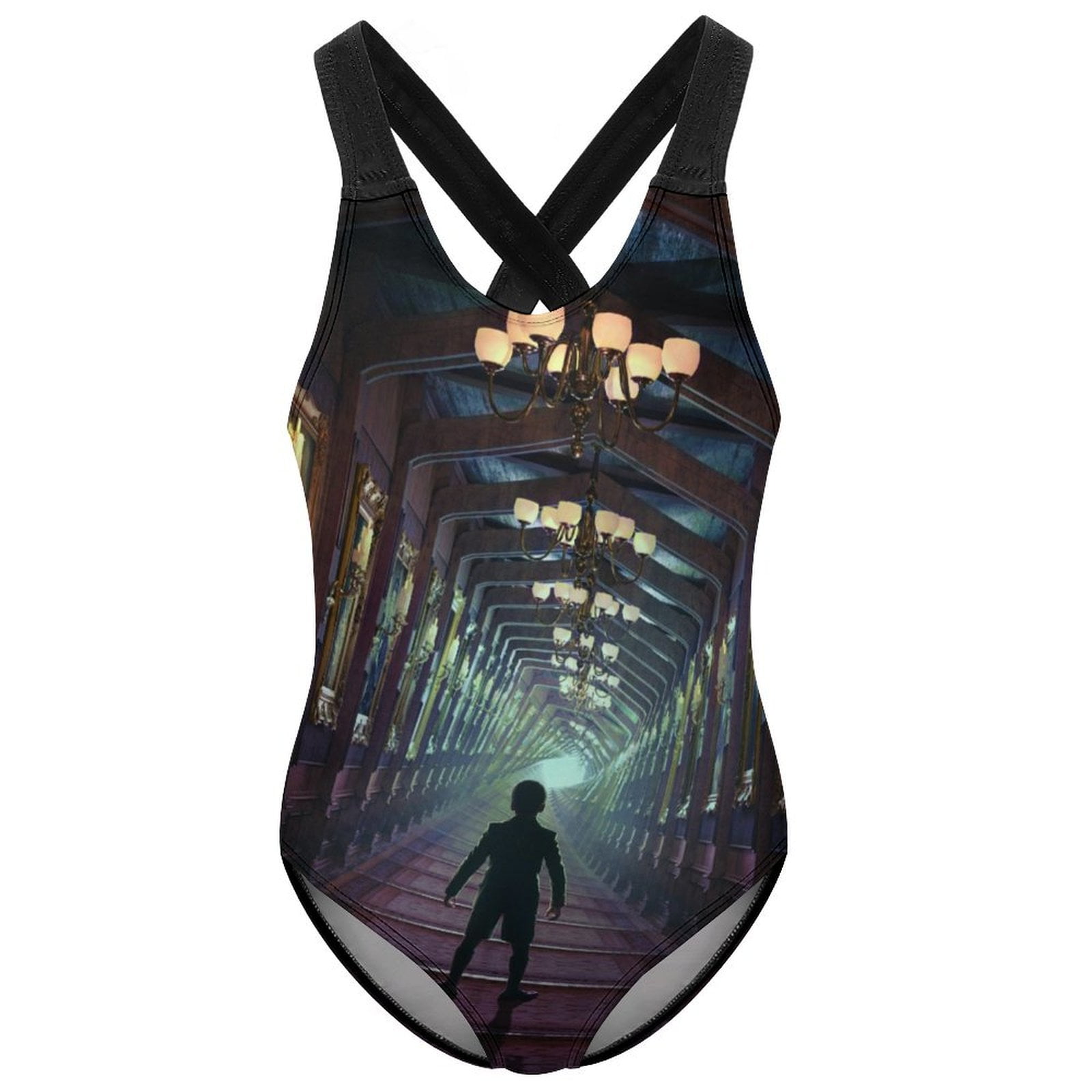 Movie Haunted Mansion Children's One-piece Swimsuit Summer Girl's ...