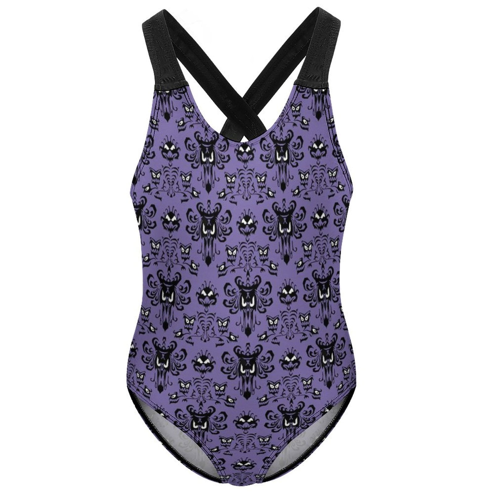 Movie Haunted Mansion Demon Children's One-piece Swimsuit Summer Girl's ...