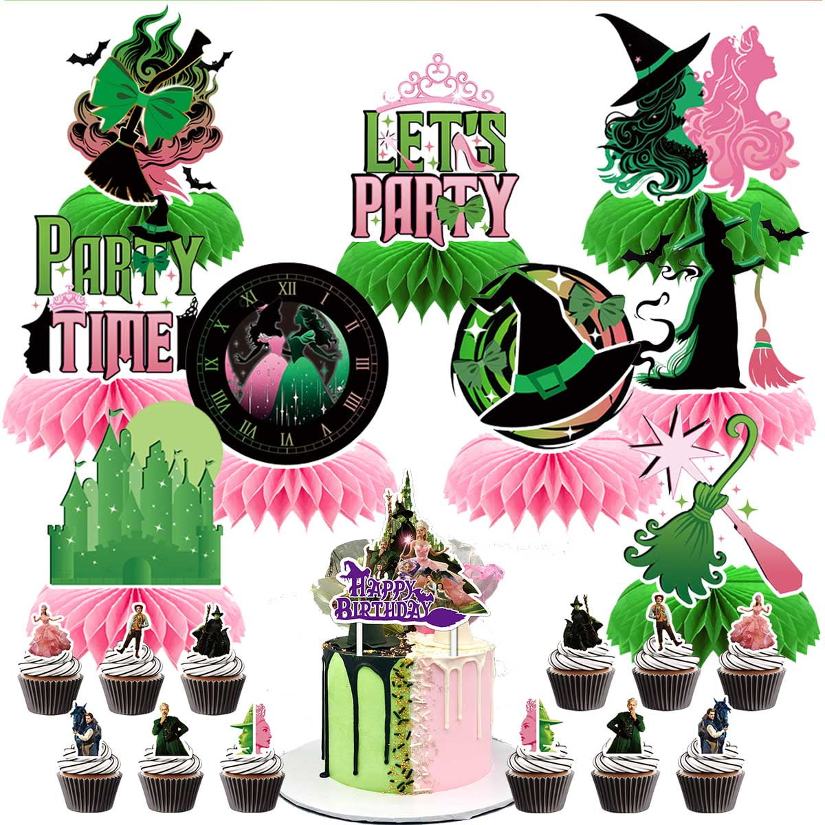 Movie Honeycomb Centerpieces Table Toppers Cake Toppers Decorations for ...