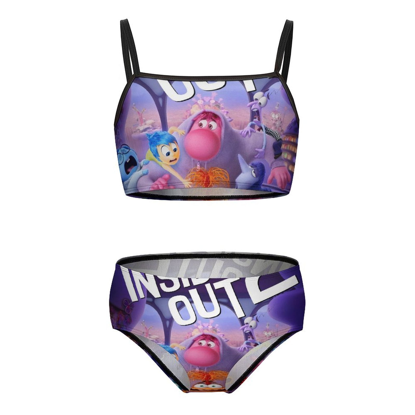 Movie Inside Out Children's Swimsuit Girls Swimwear 2 Piece Bikini Sets ...