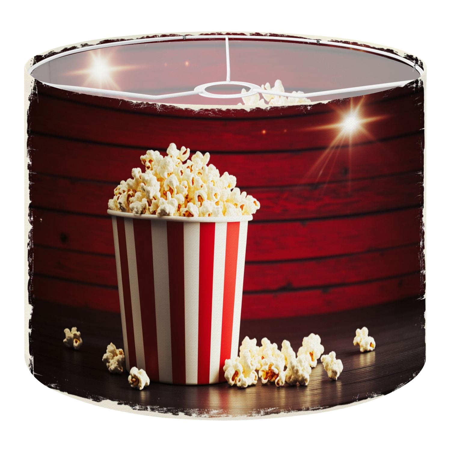 Movie Linen Drum Lampshades Movie Sign Black Red Modern Home Theater ...