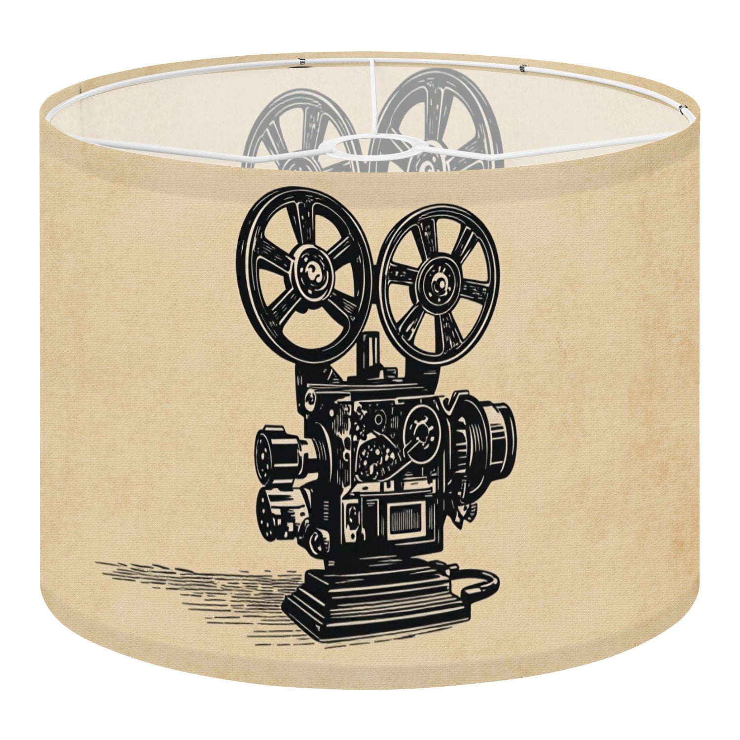 Movie Linen Drum Lampshades Vintage Movie Theater Classic Cinema ...