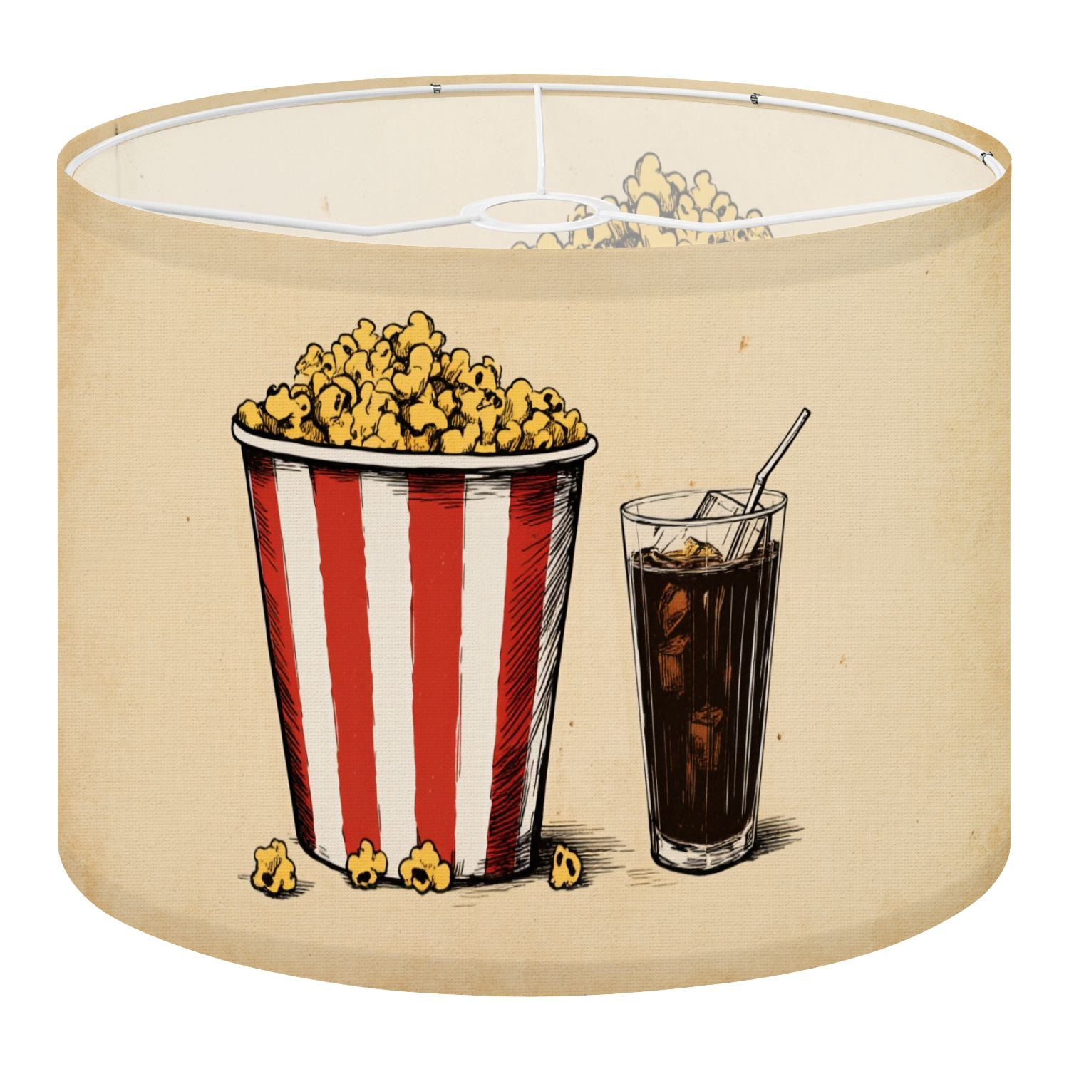 Movie Linen Drum Lampshades Vintage Movie Theater Wall Art Classic Film ...