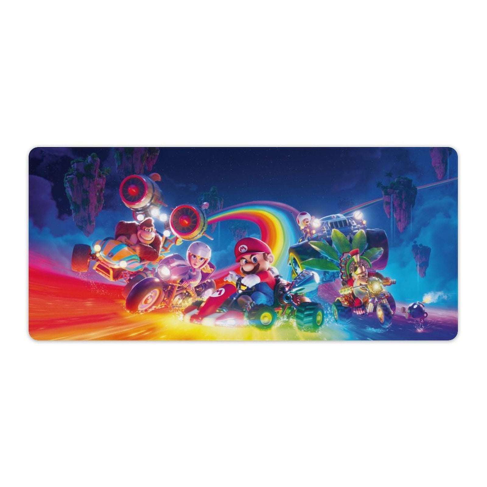 Movie Mario Extended Gaming Mouse Pad No-sliped Large Desk Mat Stitched ...