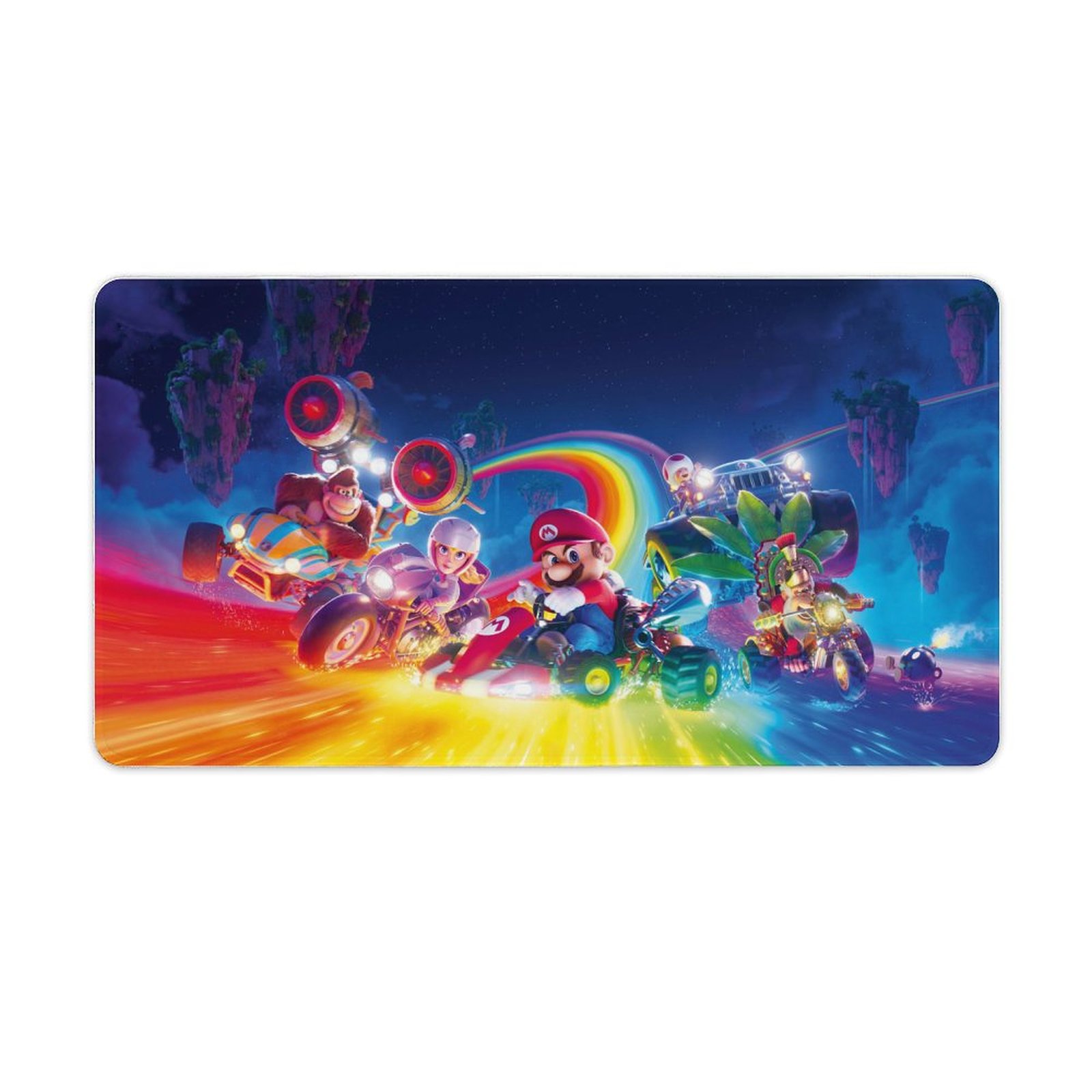 Movie Mario Extended Gaming Mouse Pad No-sliped Large Desk Mat Stitched ...