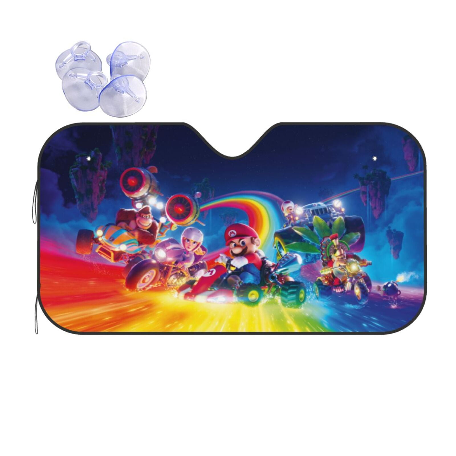 Movie Mario Foldable Car Windshield Sunshade Automotive Front Window ...