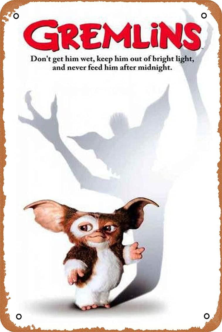 Movie Metal Posters Gremlins Movie Tin Metal Sign 8" X 12" - Walmart.com