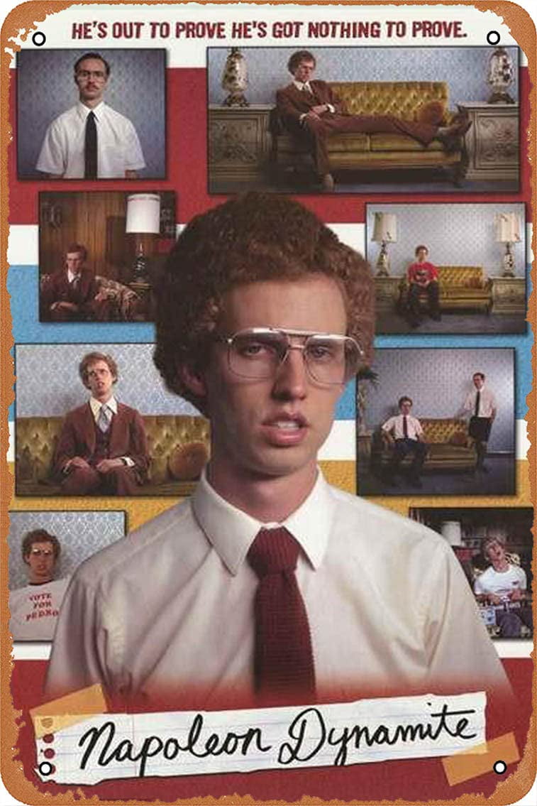 Movie Metal Posters Napoleon Dynamite 2005 Movie Aluminium Metal Signs ...