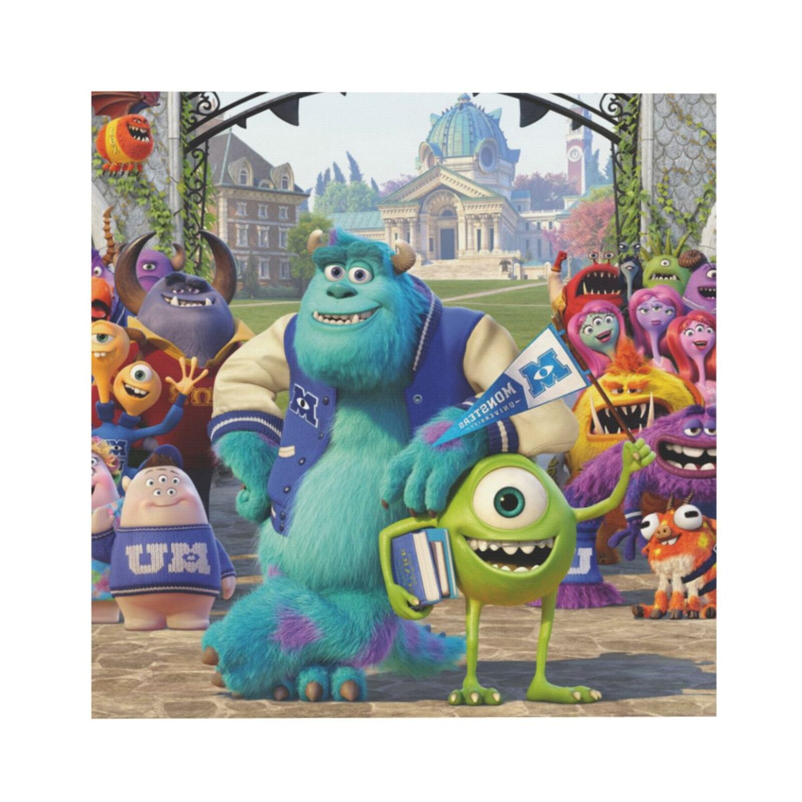 Movie Monsters University Canvas Decorative Poster Square Unframe Wall ...