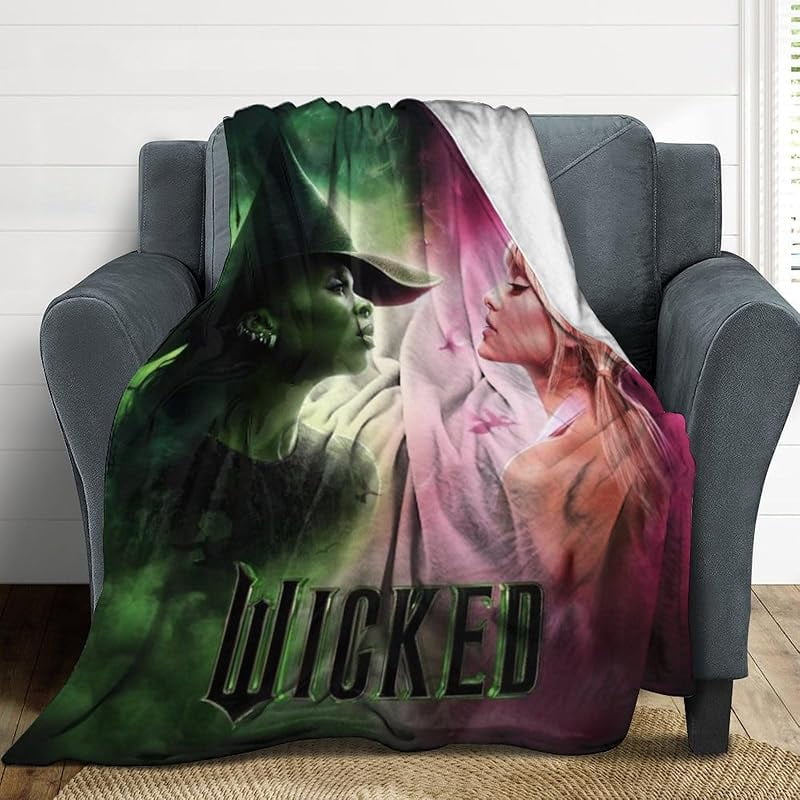 Movie Musical Wicked Throw Blanket Flannel Beach Blanket SofaGraphic ...