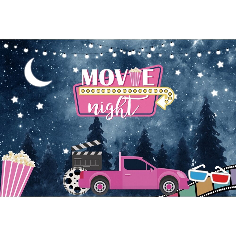 Movie Night Stars Light Bokeh Car Photography Backdrops Personalise ...