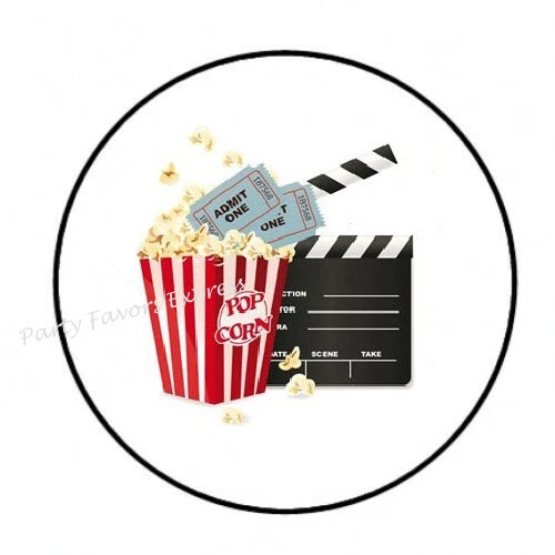 Movie Night Stickers Party Favors Phone Decal Water Bottle Stickers Car ...