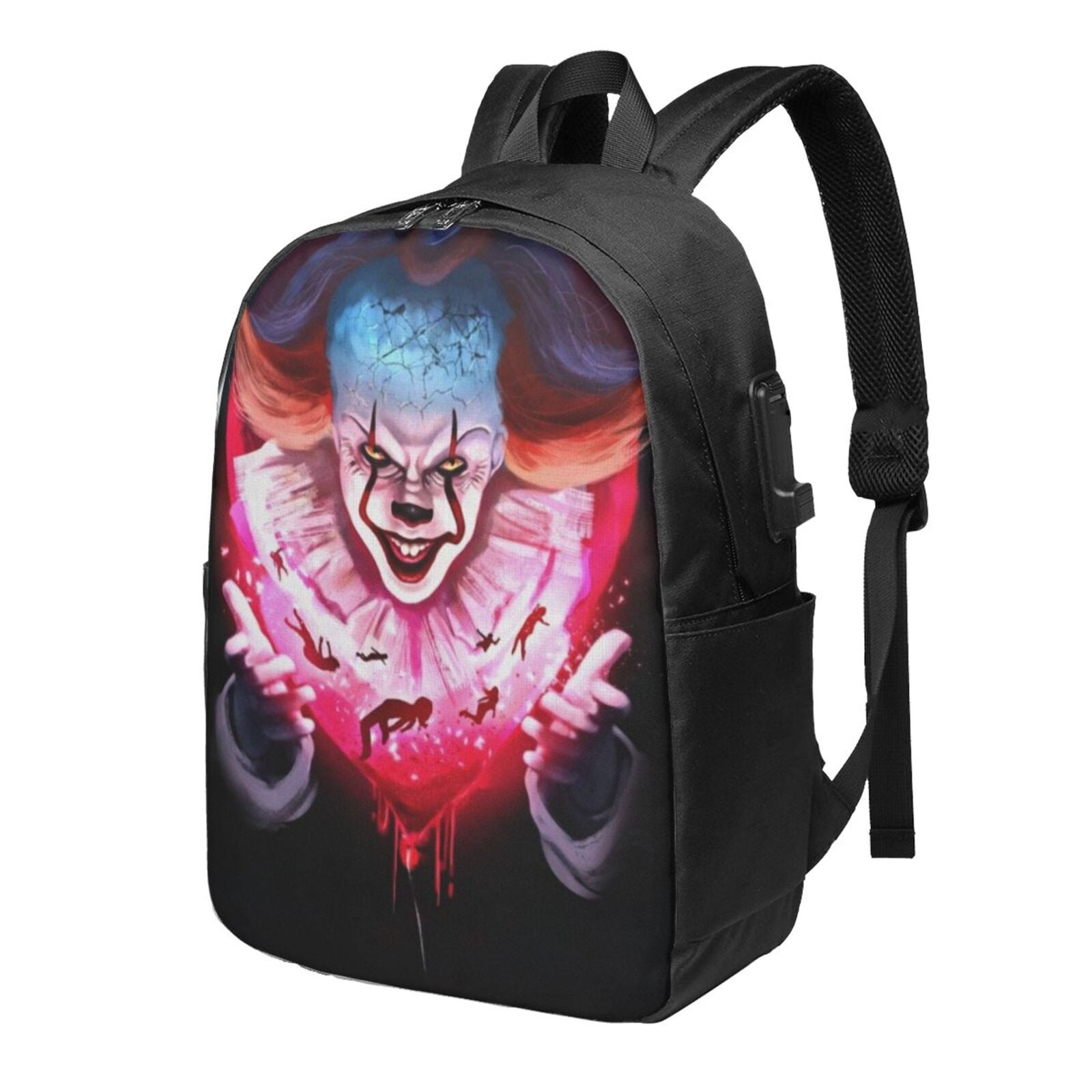 Movie Pennywise Clown Backpack Laptop Daypack School Bag Bookbag ...