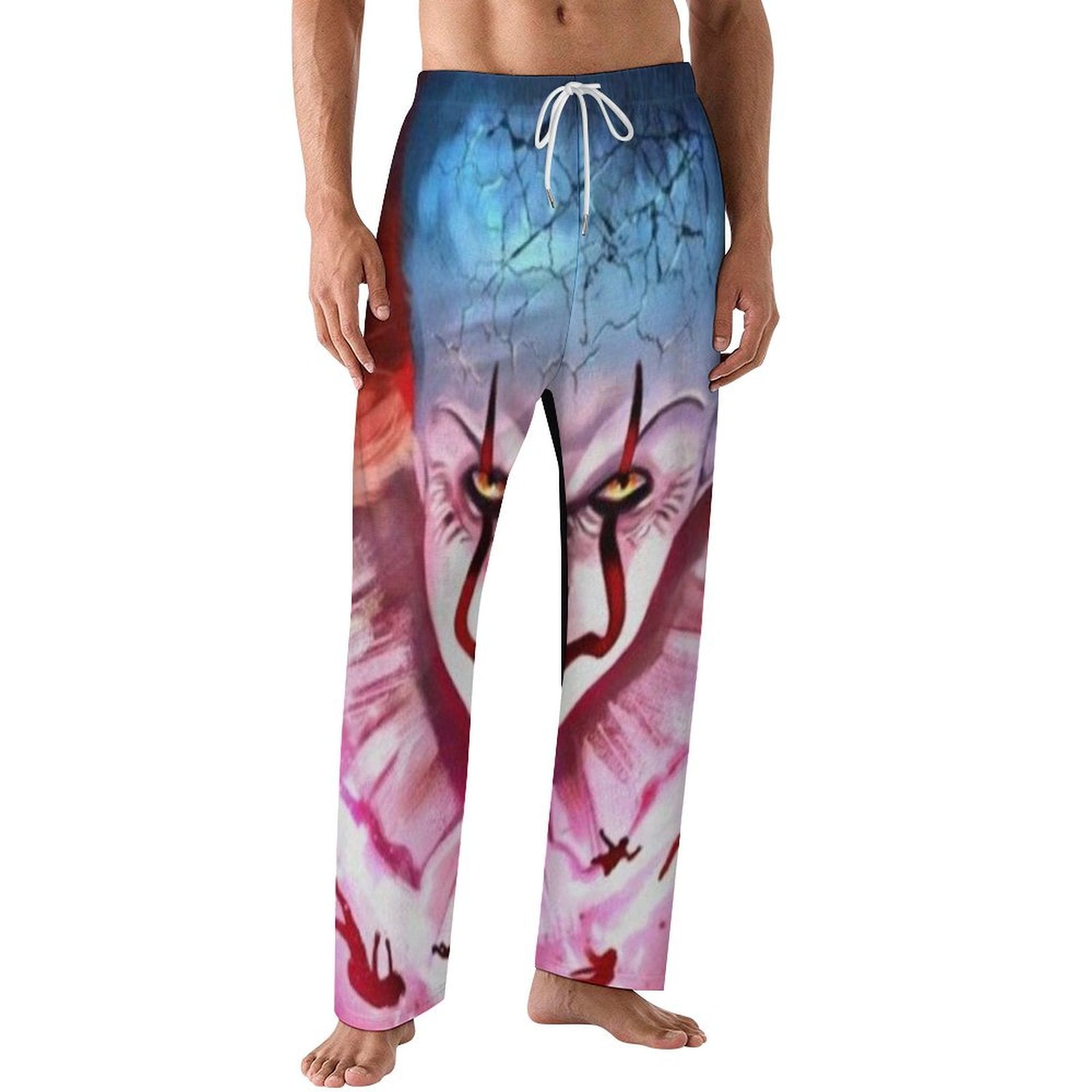 Movie Pennywise Clown Mens Pajama Pants Cozy Soft Lounge Sleep Pajamas ...