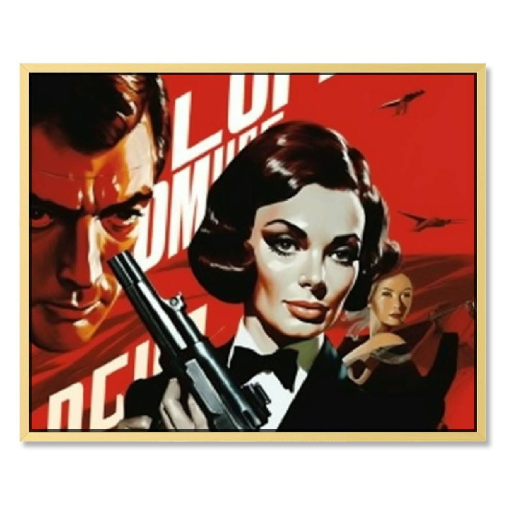 Movie Poster British Spy Thriller Film Retro Canvas Painting Posters ...
