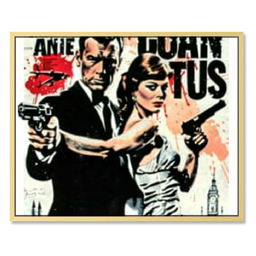 Movie Poster British Spy Thriller Film Retro Canvas Painting Wall Art ...