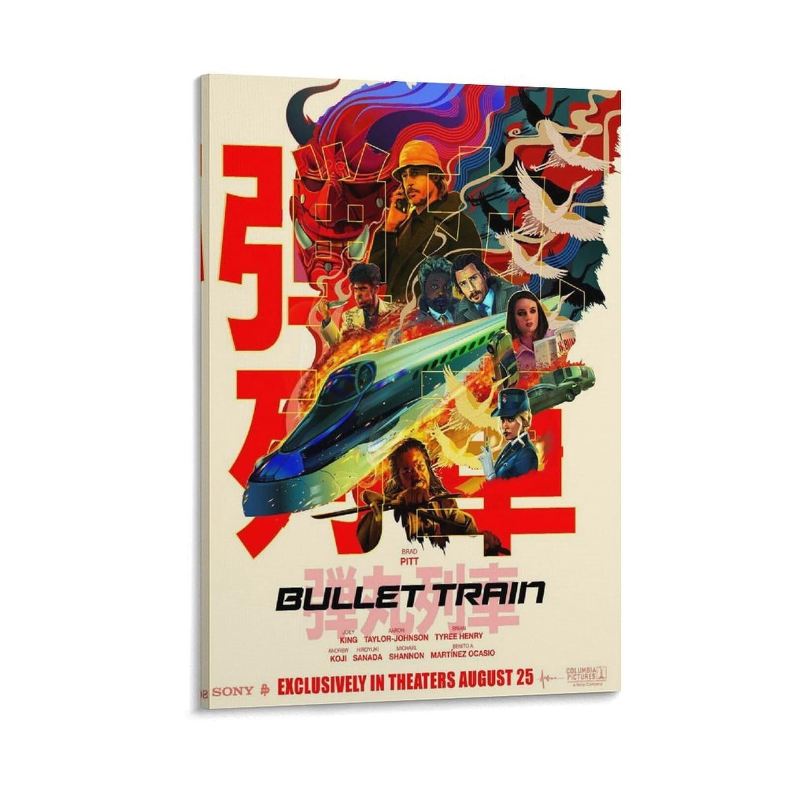 Movie Poster Bullet Train 4 Painting On Canvas Wall Art Poster Scroll ...