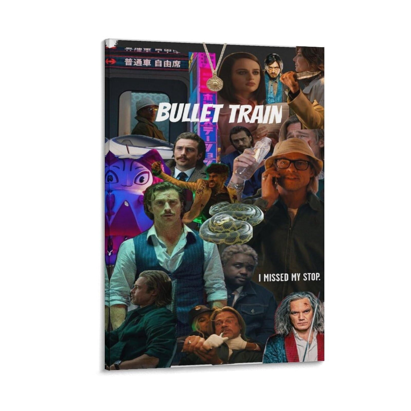 Movie Poster Bullet Train 8 Canvas Wall Art Prints Poster Photo Picture ...