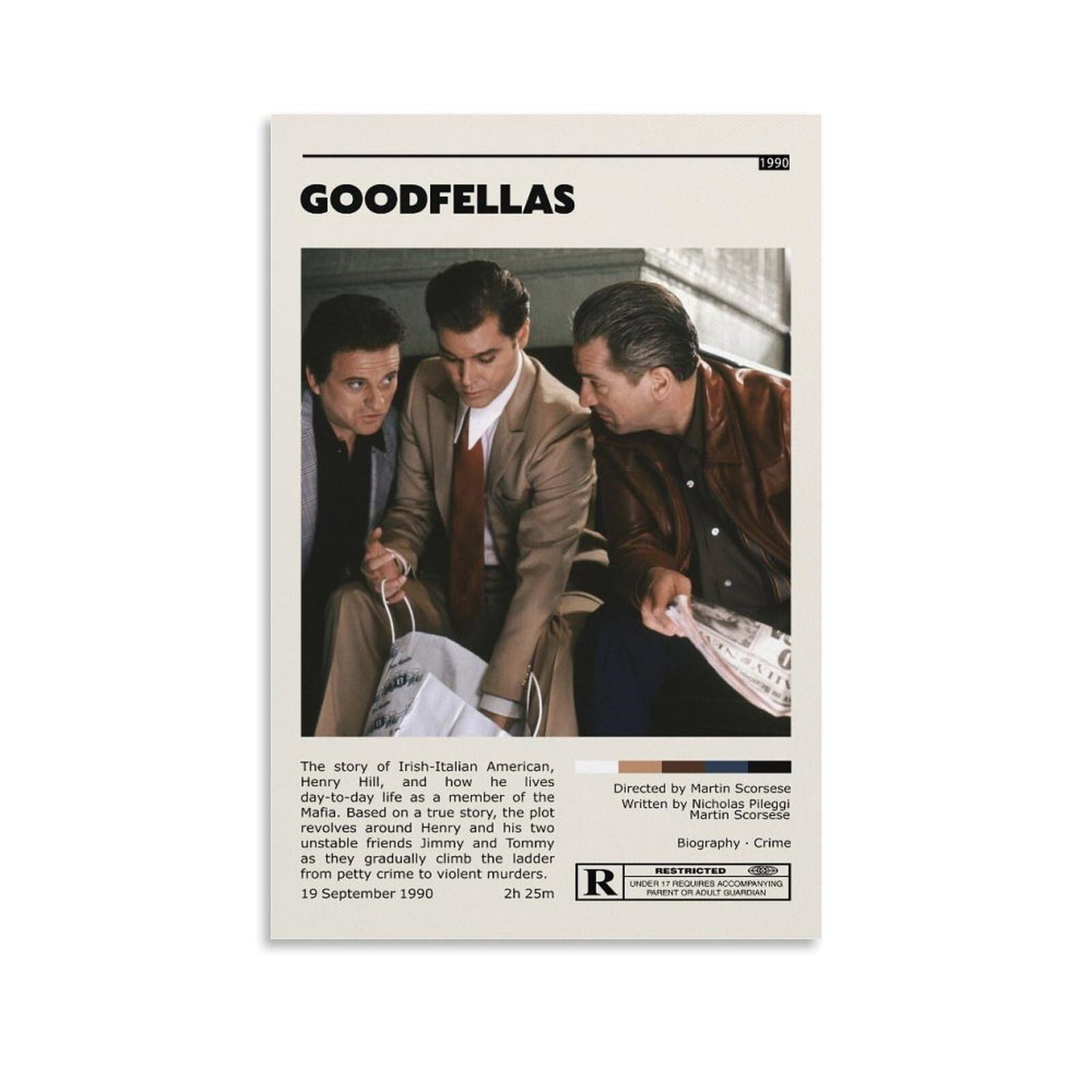 Movie Poster GoodFellas Poster Decorative Painting Canvas Wall Art ...