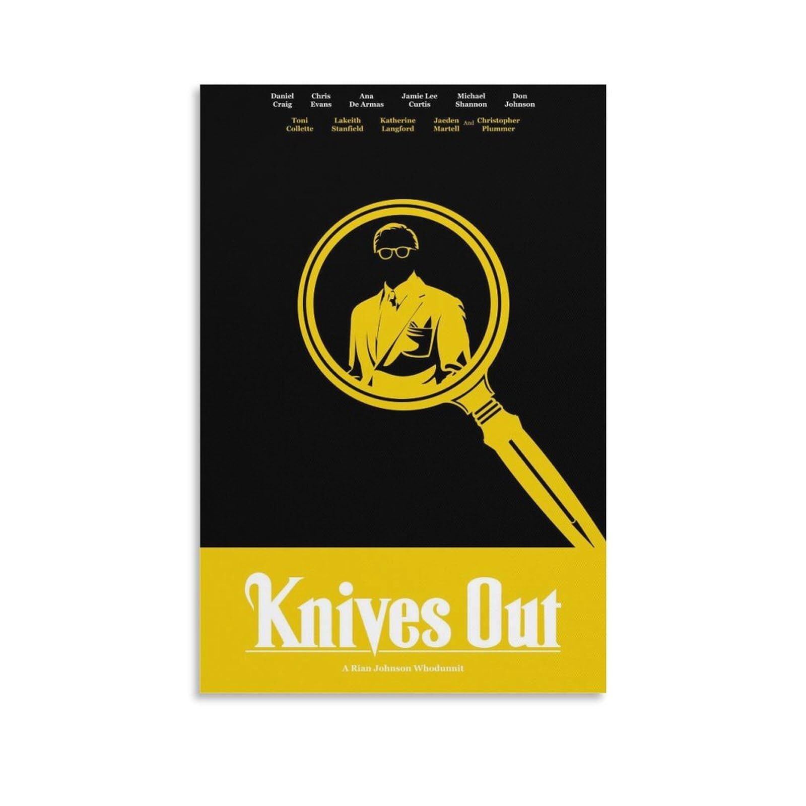 Movie Poster Knives Out Canvas Poster Print Photo Art Painting Canvas ...