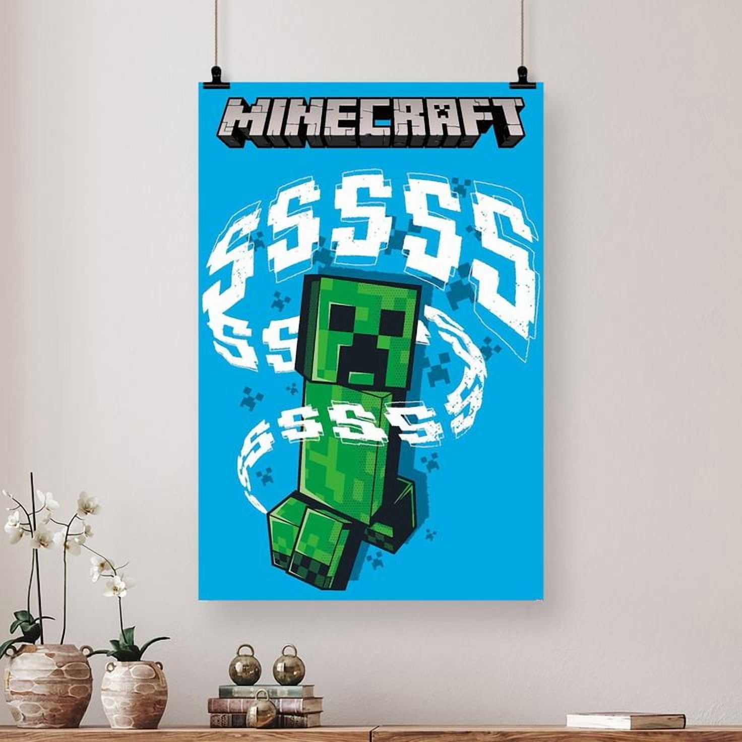 Movie Poster Minecraft - Creeper SSS Wall Poster Size 24''x36'' - Kiloa ...