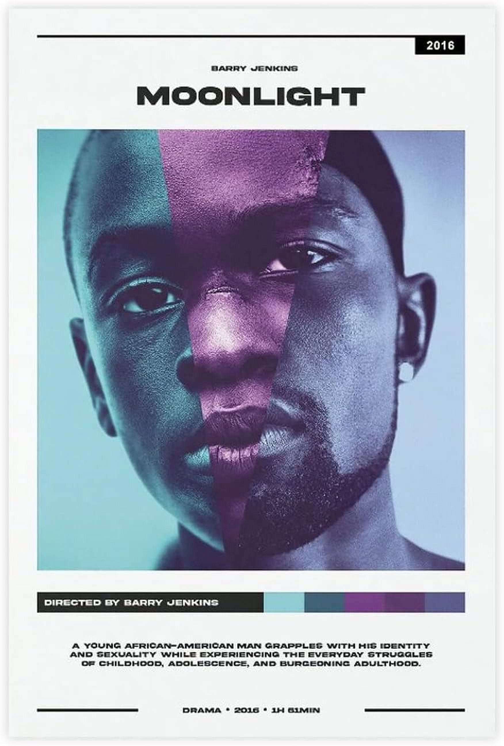 Movie Poster Moonlight Canvas Poster Unframed - Walmart.com