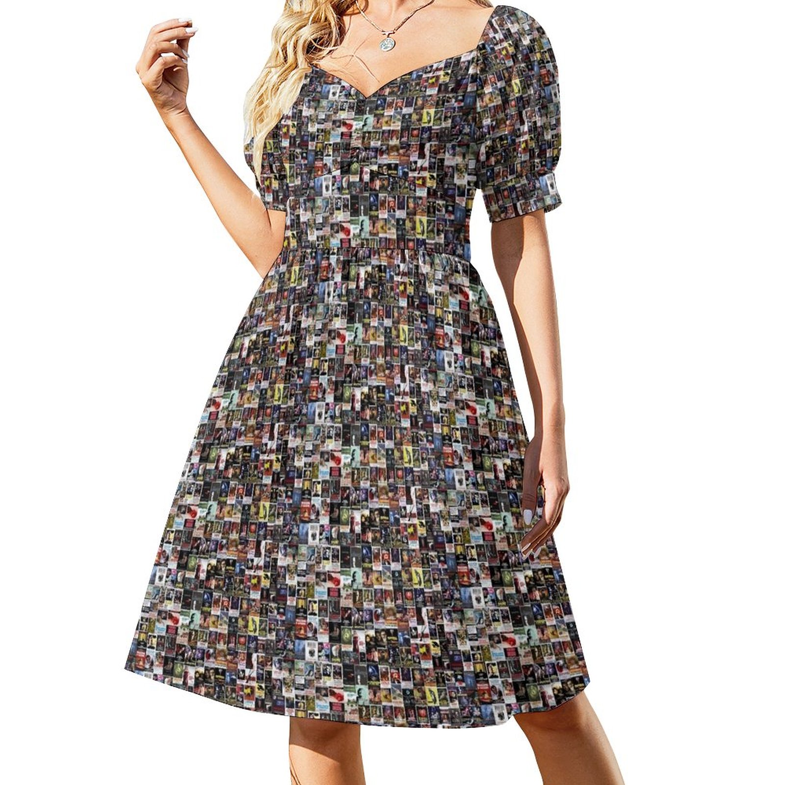 Movie Poster Pattern Dress clothes for woman luxury dress - Walmart.com