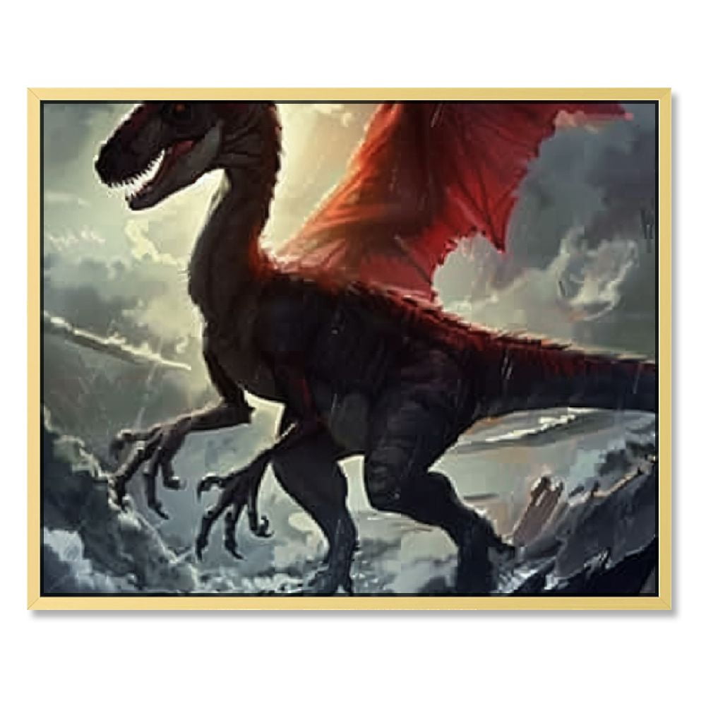 Movie Poster Retro Metal Sign Velociraptor Dinosaur World Wall Art ...