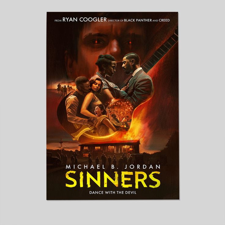 Movie Poster Sinners 2025 Size 24''x36'' -Gategoo - Walmart.com