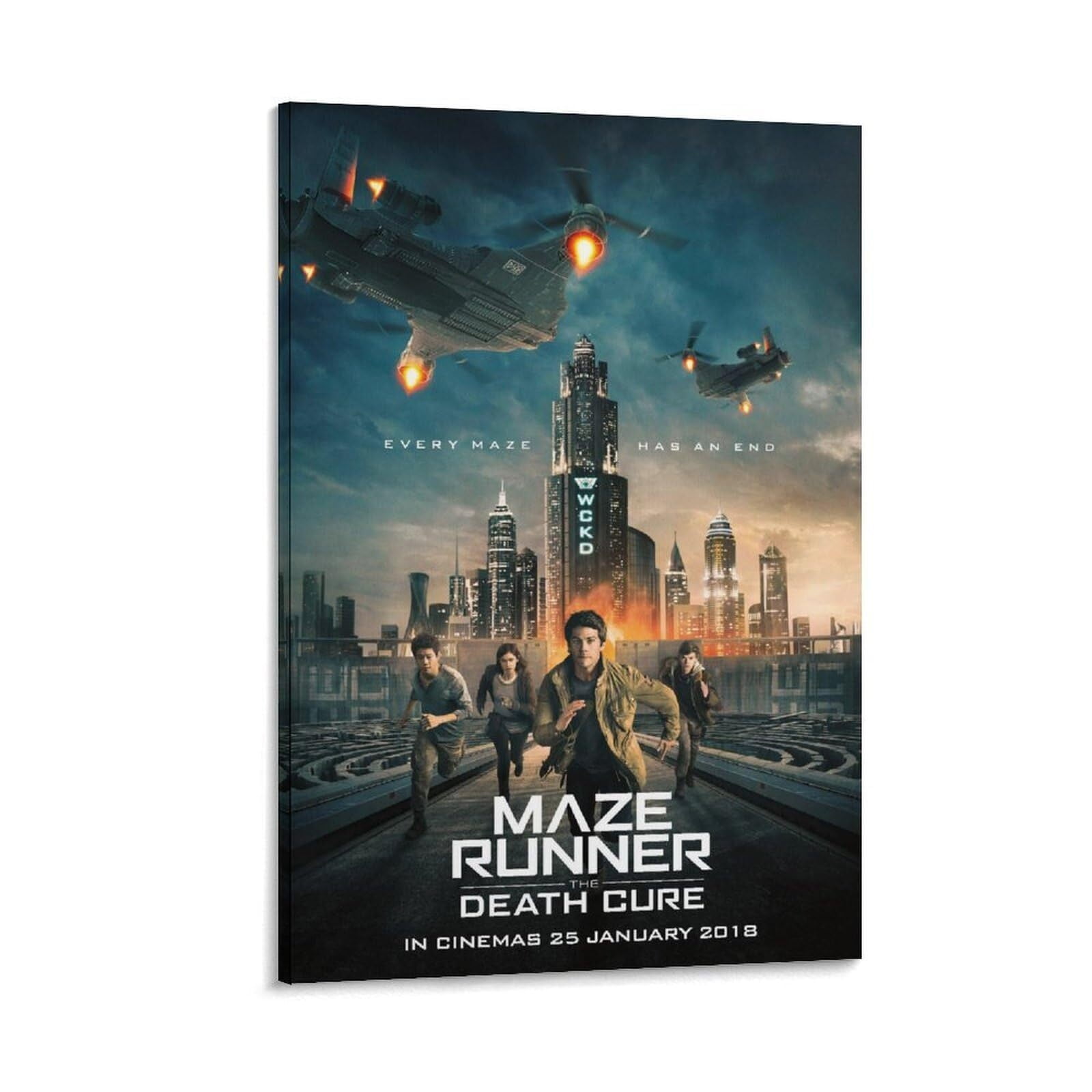 Movie Poster The Maze Runner Poster Wall Art Poster Scroll Canvas ...