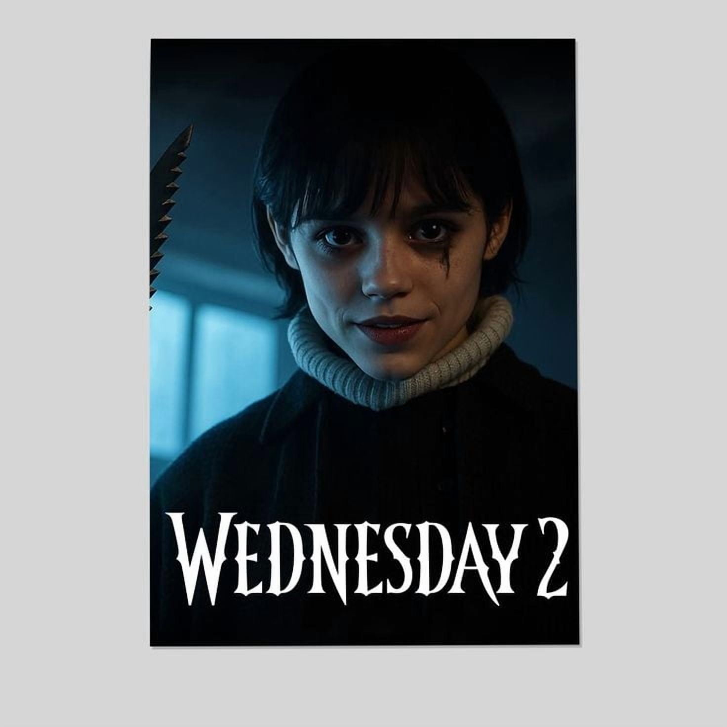 Movie Poster - Wednesday Addams - She’s Back: Wednesday Season 2 Poster ...