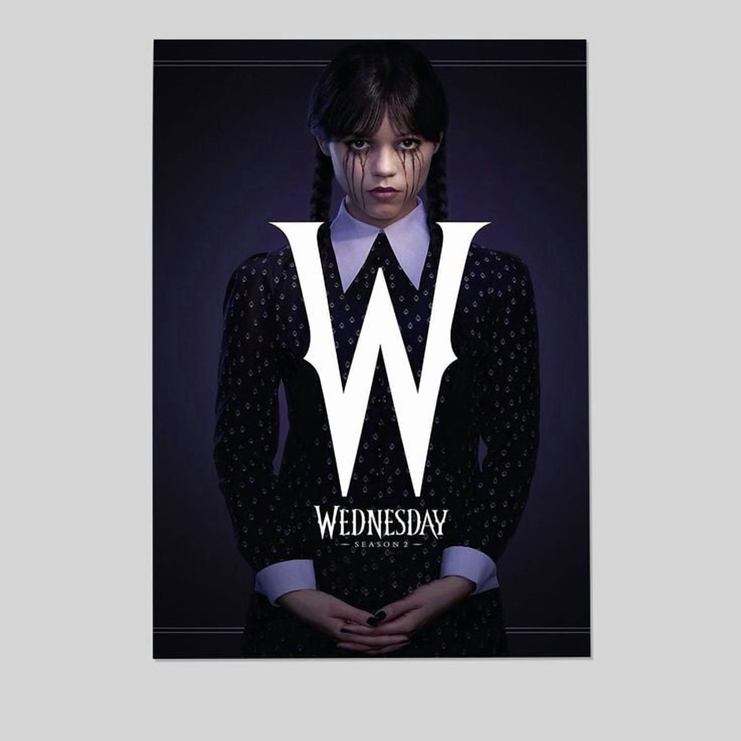 Movie Poster - Wednesday Addams - She’s Back: Wednesday Season 2 Poster ...