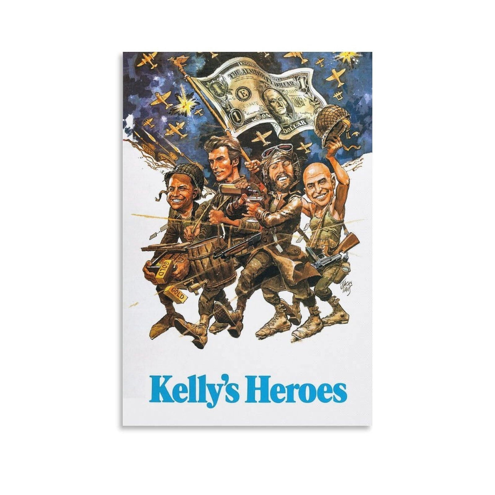 Movie Posters Kellys Heroes Poster Poster Decorative Painting Canvas ...