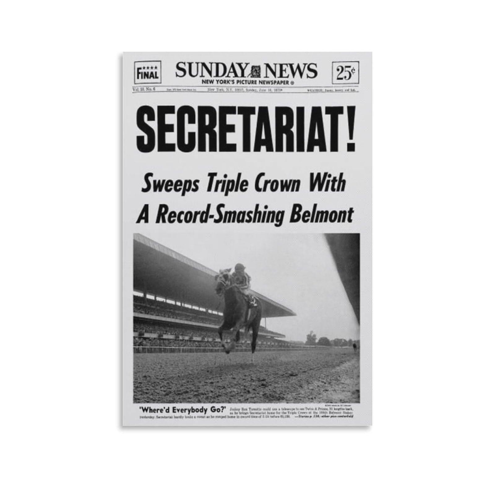 Movie Posters Secretariat Wall Art (10) Canvas Painting Poster Wall Art ...
