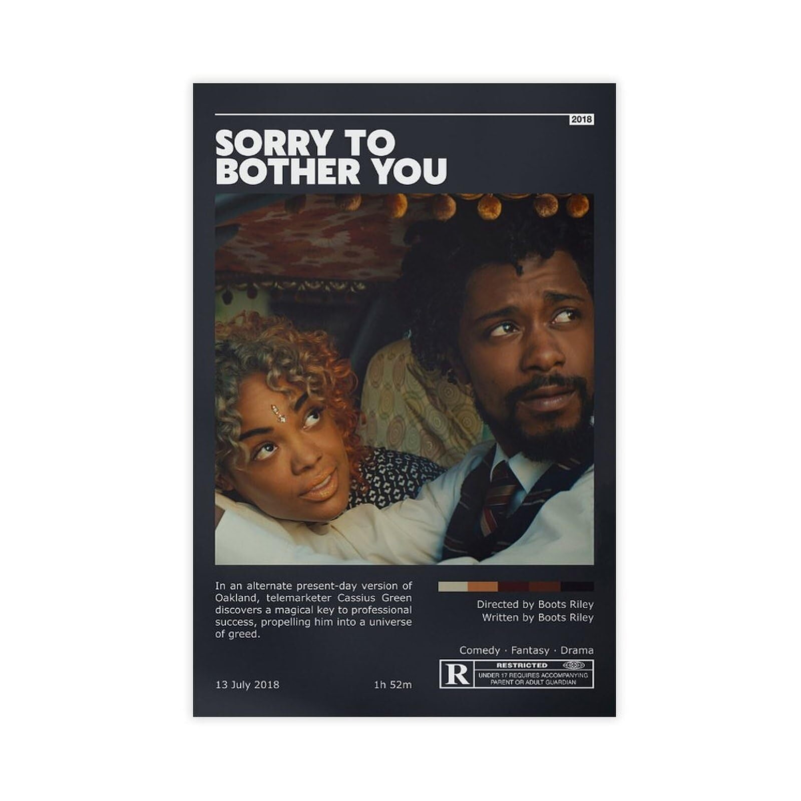 Movie Posters Sorry To Bother You Living Room Bedroom Study Decoration0 ...