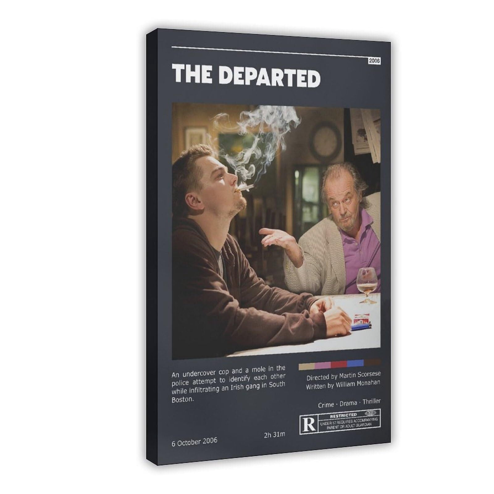 Movie Posters The Departed Living Room Bedroom Study Decoration2 Canvas ...