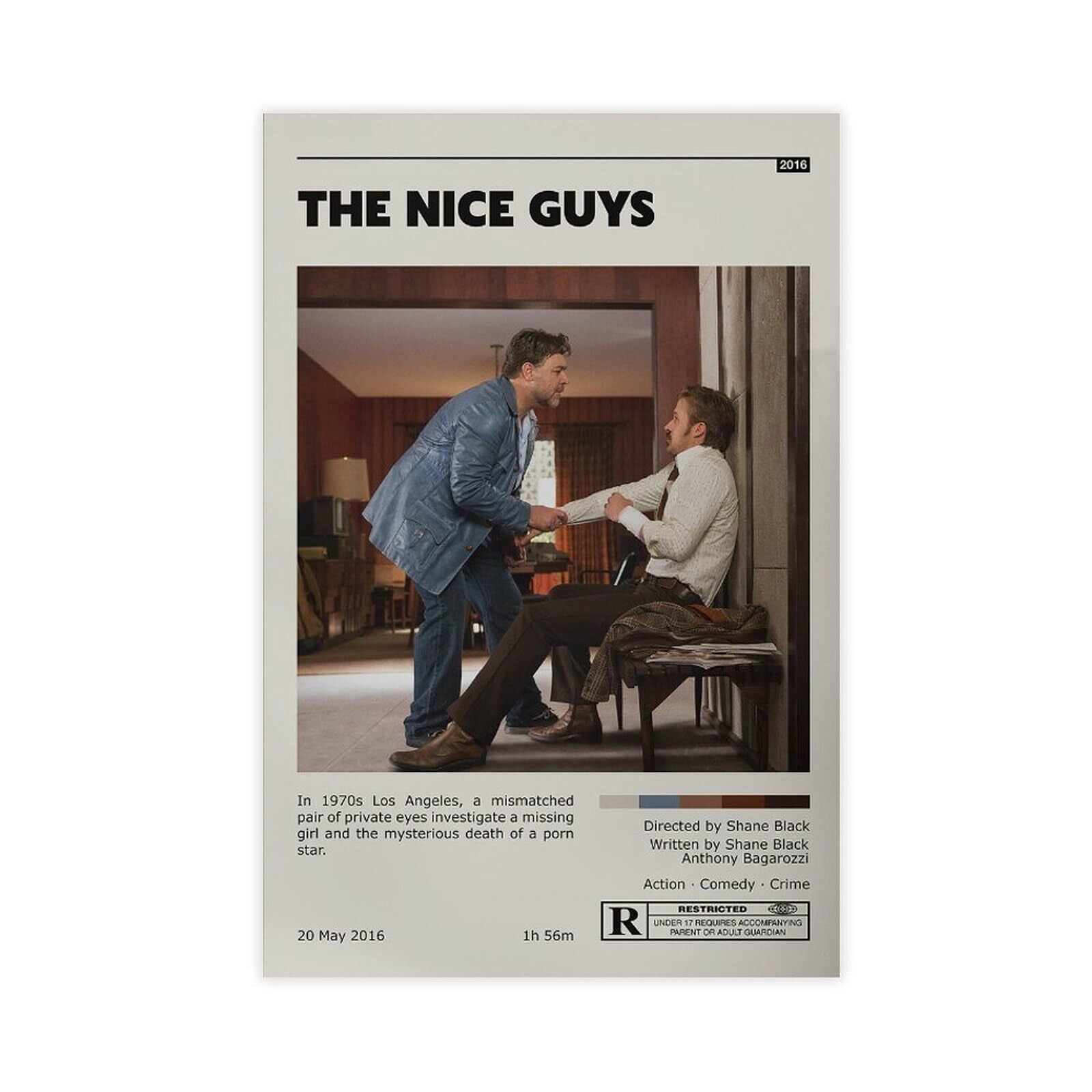 Movie Posters The Nice Guys Living Room Bedroom Study Decoration9 ...