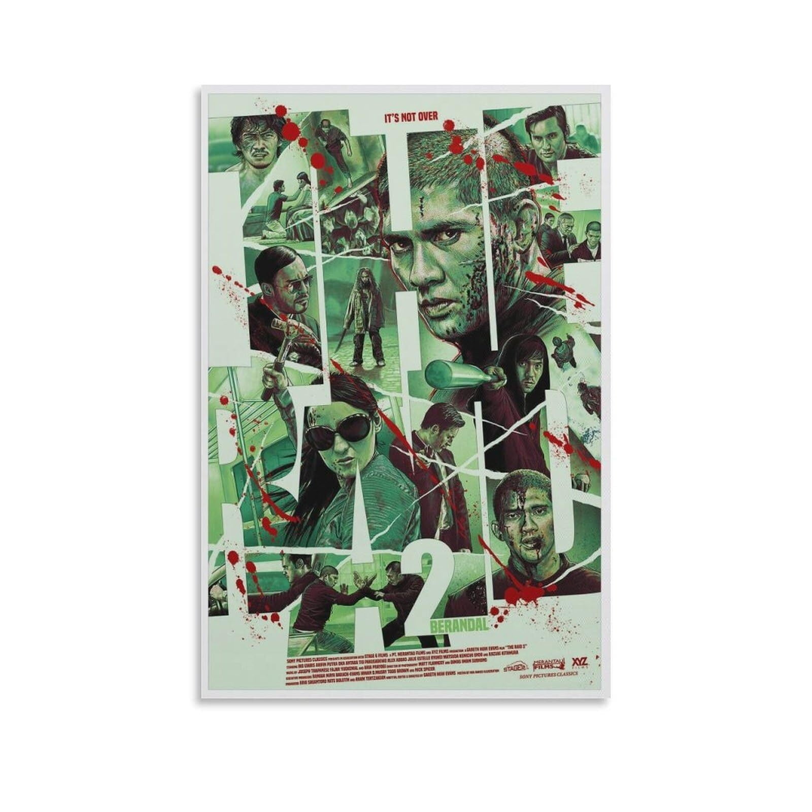 Movie Posters The Raid 2 Poster Canvas Art Poster And Wall Art Picture ...