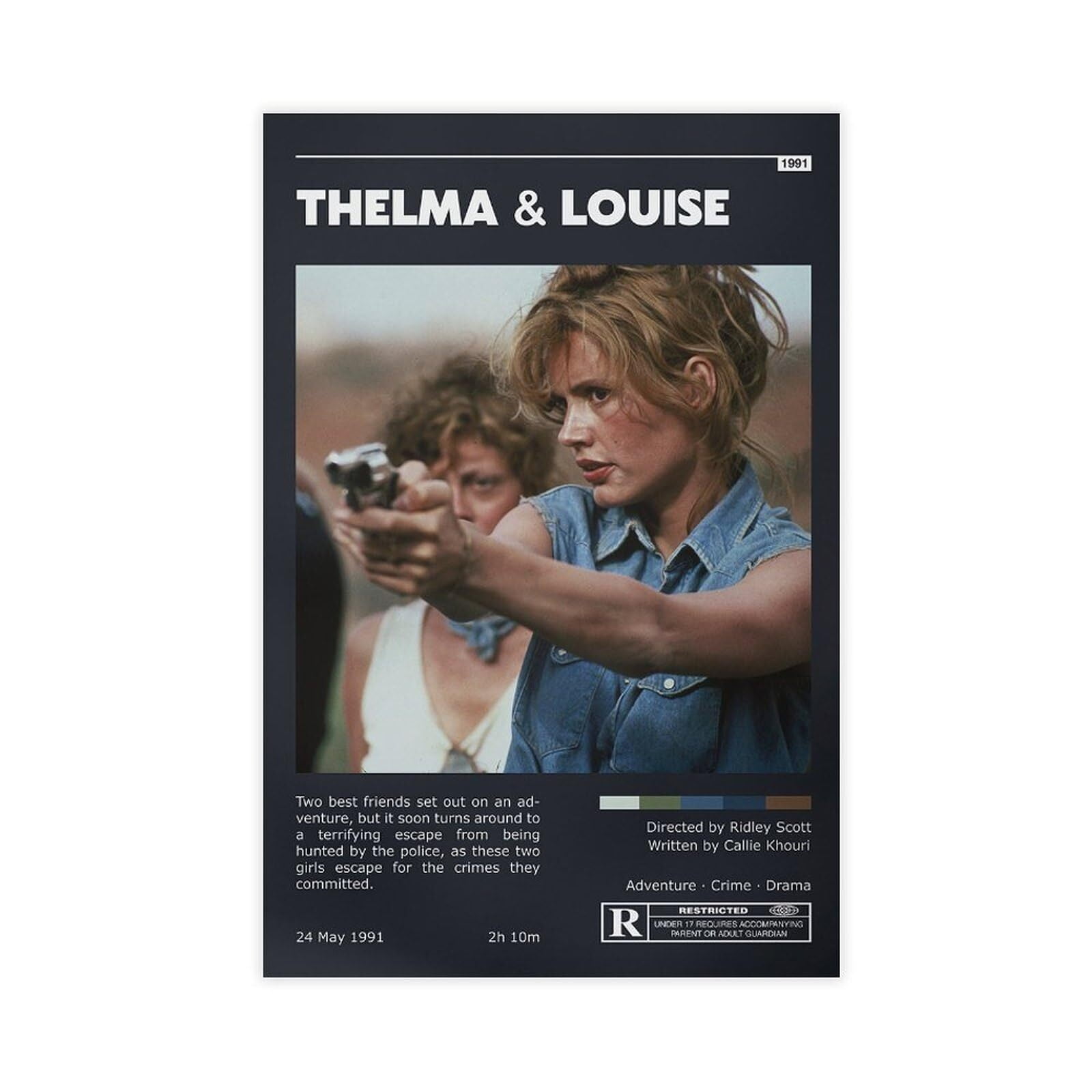 Movie Posters Thelma And Louise Living Room Bedroom Study Decoration0 ...