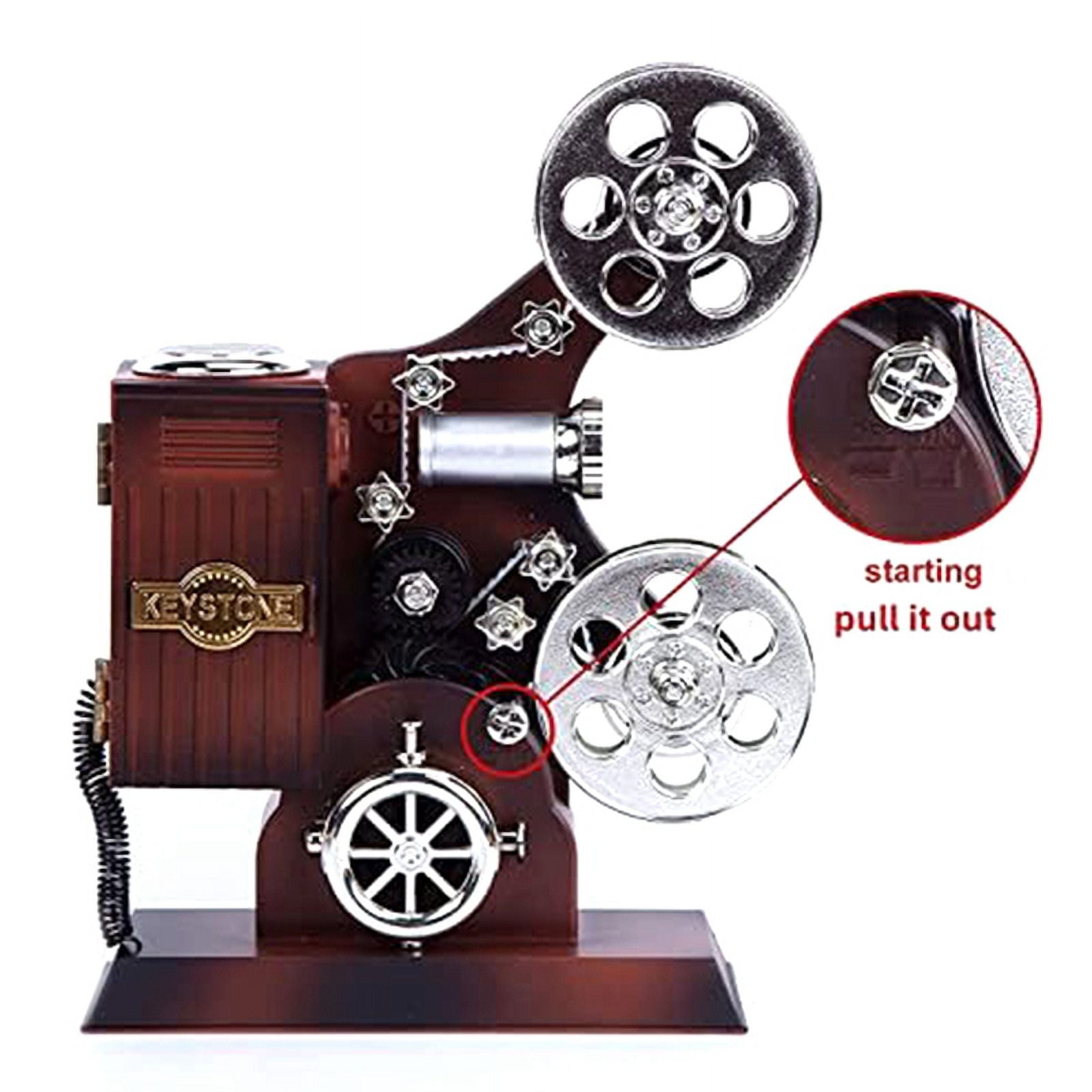 Movie Projector Music Box, Mini Antique Vintage Craft Music Box Plays ...