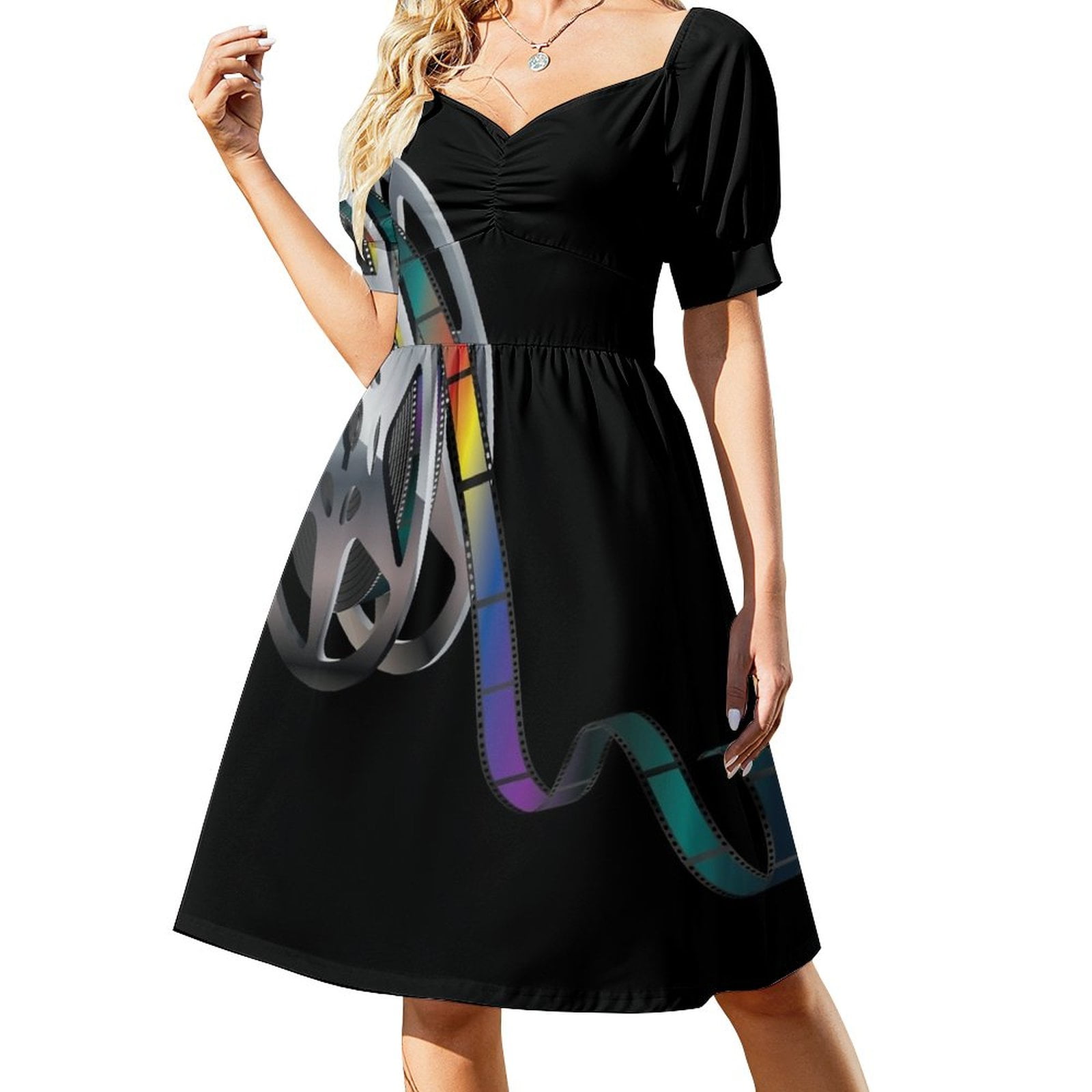Movie Reel Dress festival outfit women Female clothing birthday dress ...