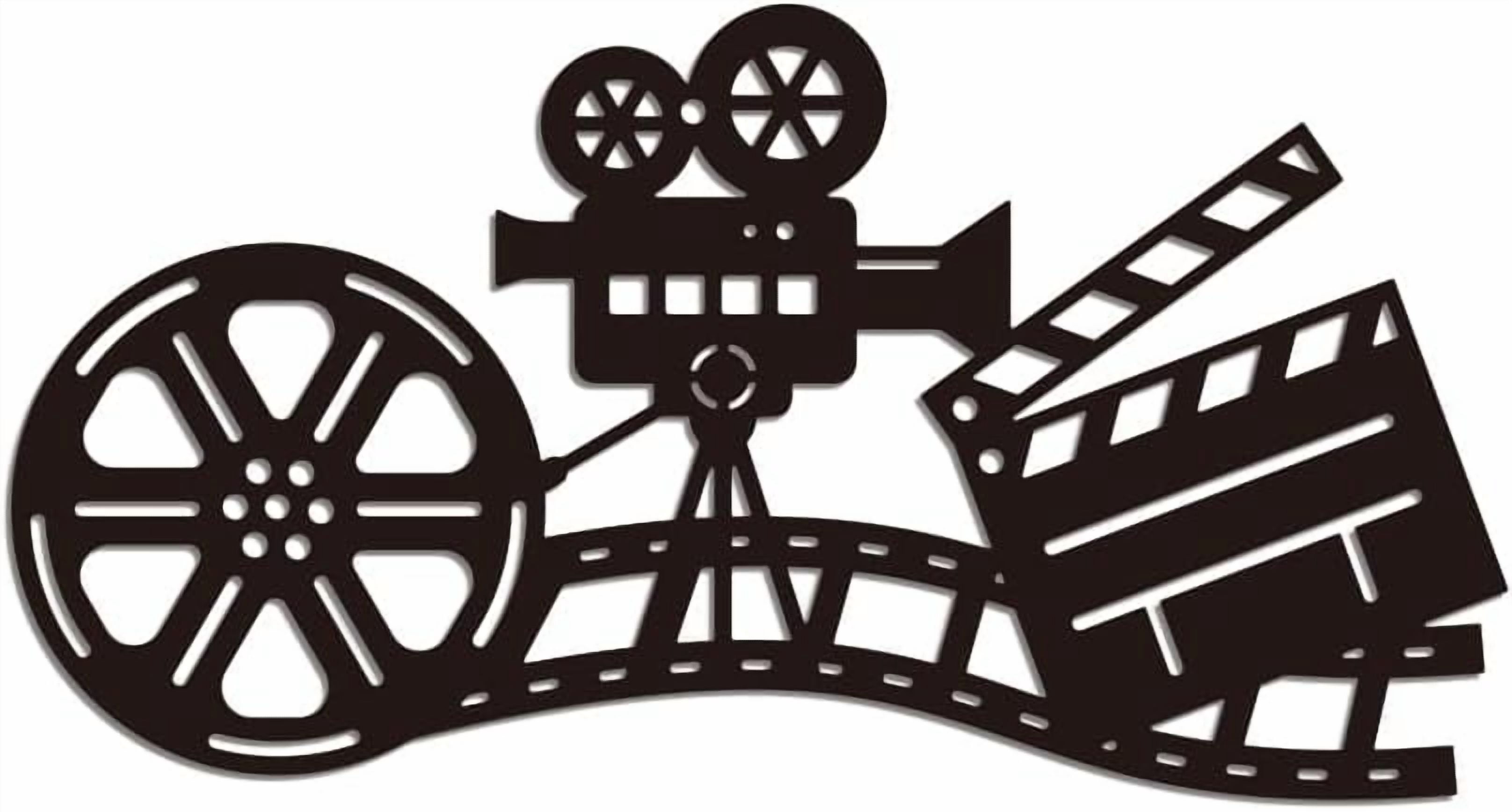 Movie Reel Metal Wall Art Decor Abstract Antique Movie Theater Metal ...